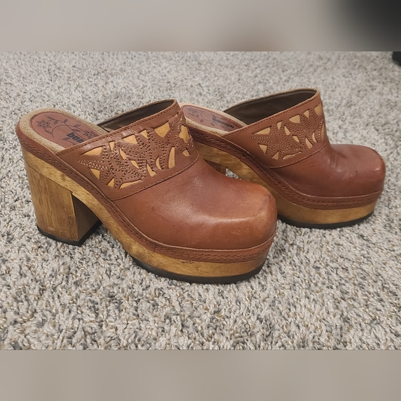 BONGO | Shoes | Bongo 9s Chunky Platform Clog Mules Boots Leather Y2k ...